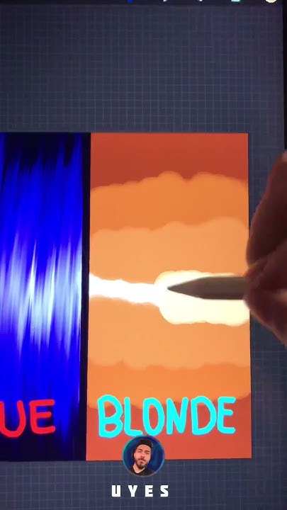 How to draw hair | Procreate Speed Drawing Tutorial #Shorts - YouTube