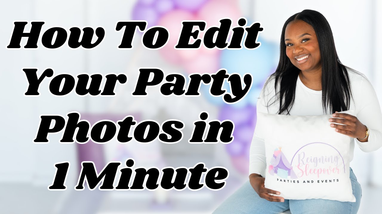 HOW I EDIT MY PARTY PHOTOS QUICK IN JUST 1 MINUTE - YouTube