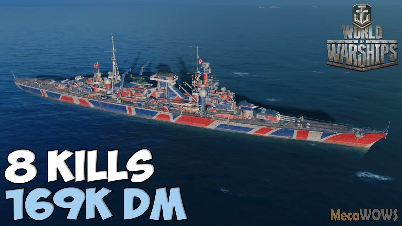 World of WarShips | Roon | 8 KILLS | 169K Damage - Replay Gameplay 4K ...