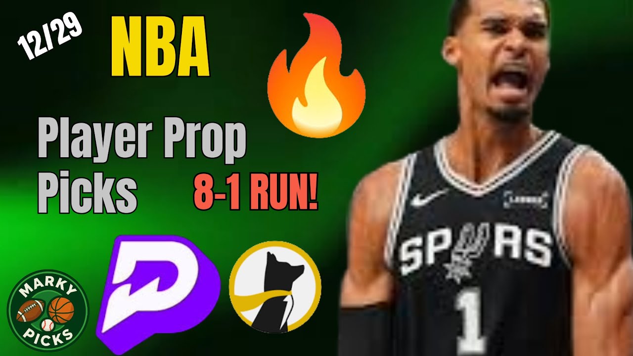 (8-1 RUN!) Best NBA Player Prop Picks 12/29 | FREE NBA Picks ...
