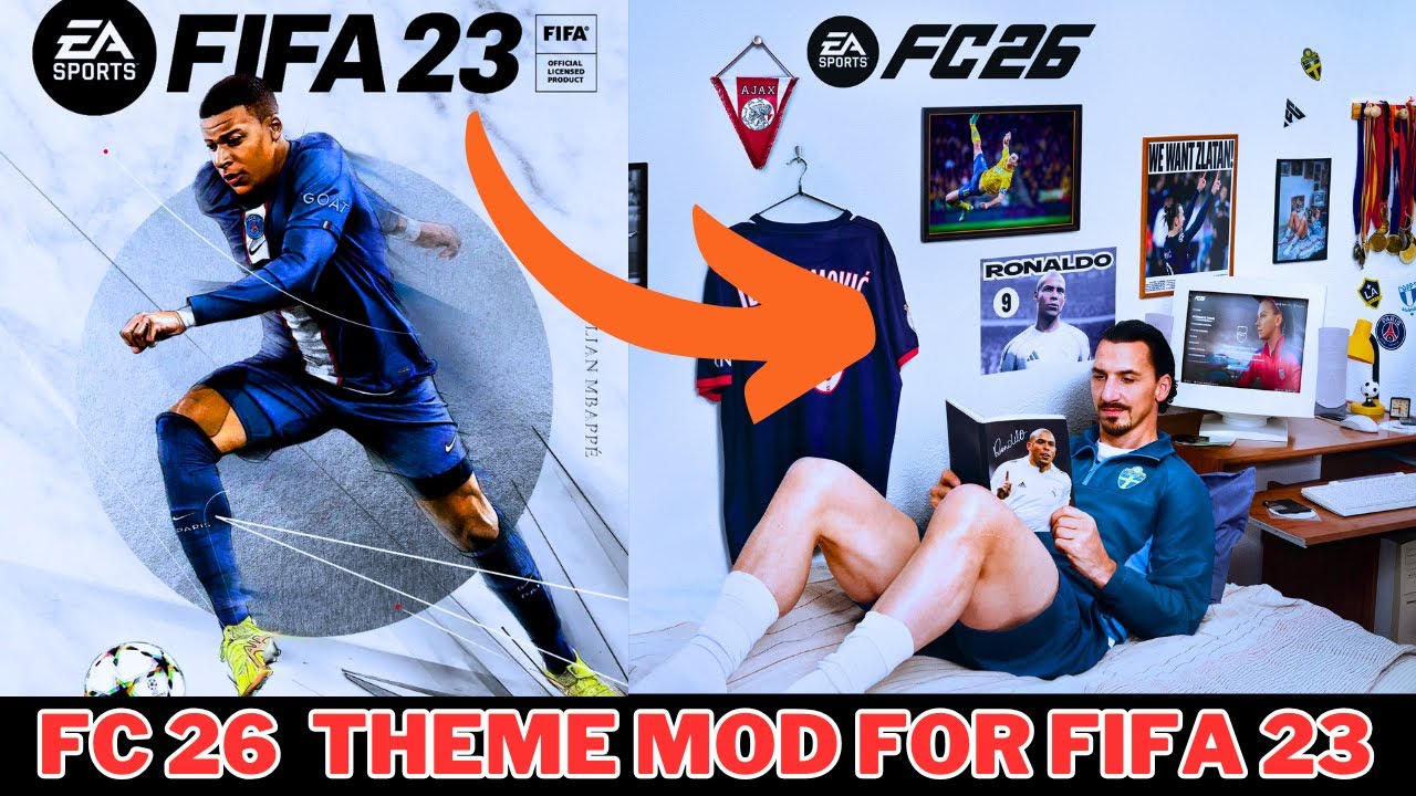 FIFA 23 NEXT SEASON PATCH FC26 GRAPHIC THEME MOD - YouTube