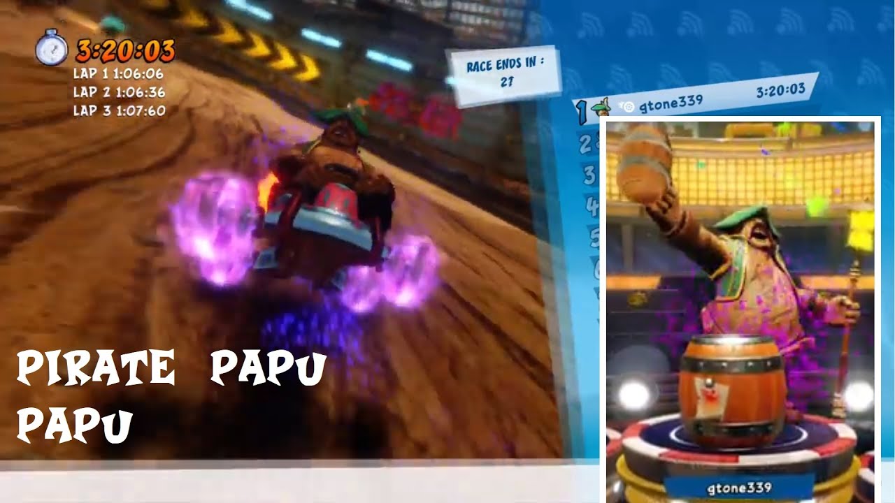 CTR Nitro-Fueled - Pirate Papu Papu gameplay (Online) - YouTube