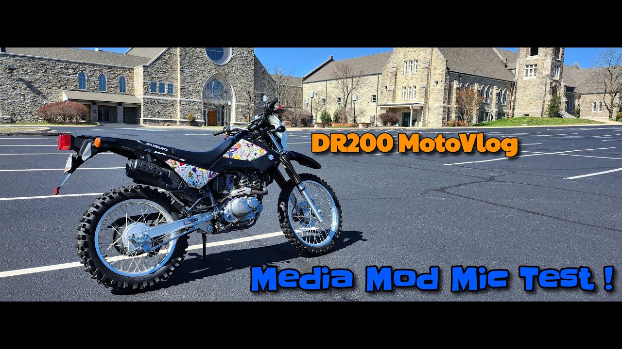 GoPro Media Mod Mic Test MotoVlog on DR200 Dualsport - YouTube
