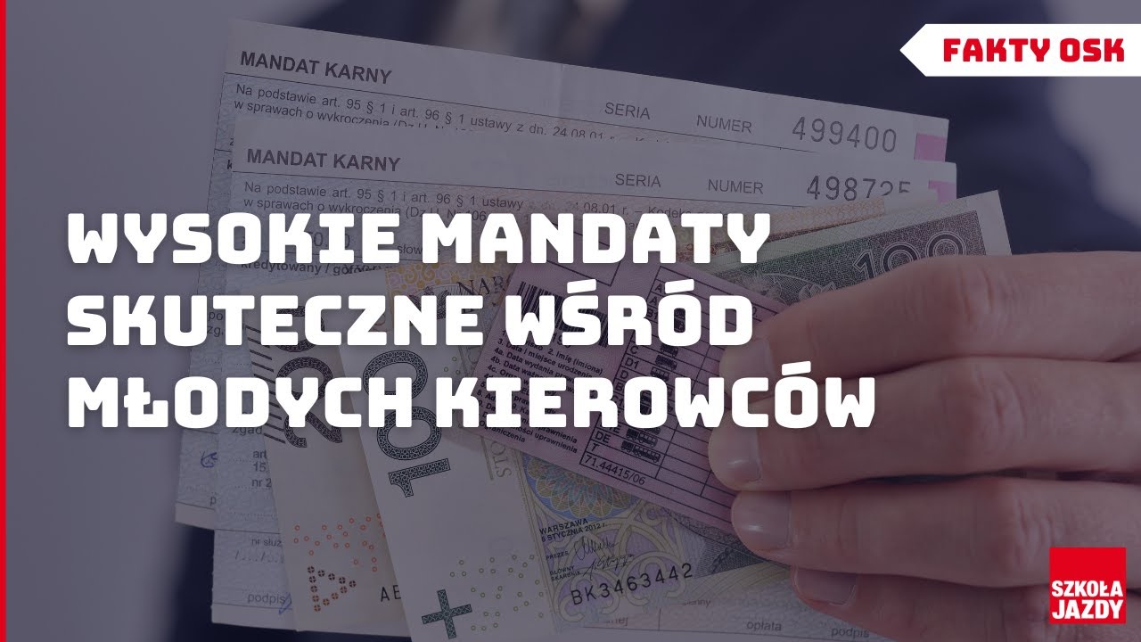 Wysokie mandaty skuteczne wśród młodych kierowców - Fakty OSK - YouTube