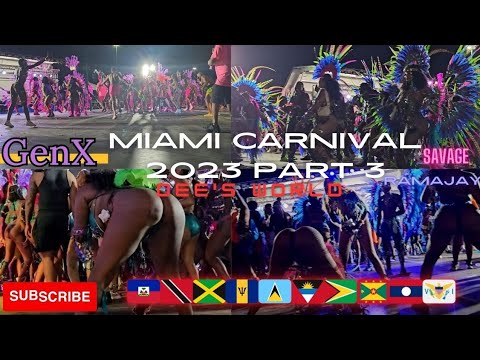 Miami carnival parade the stage part 3  #carnival #genx #ramajay #savage #4k #mass #carnival2023