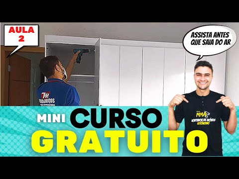 Mini CURSO GRATUITO de Montagem de móveis | Desmontagem do GUARDA ROUPA 8 PORTAS 4 GV Bartira AULA 2