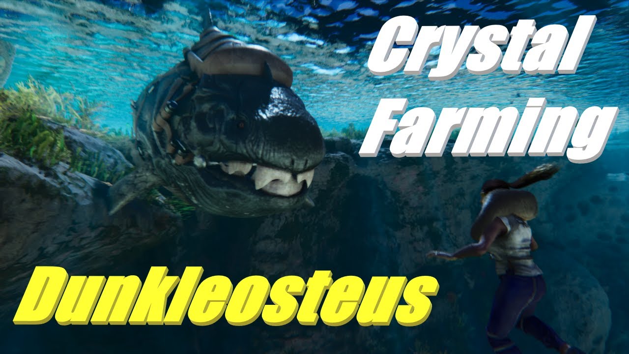 Ark Survival Ascended: Dunkleosteus Crystal Farming - YouTube