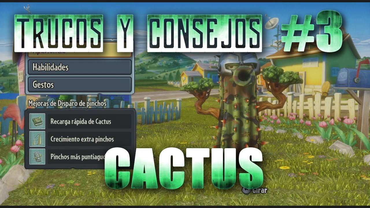 Cactus (Parte 1) | TRUCOS Y CONSEJOS #3 | PvsZ GW & GW2 - YouTube