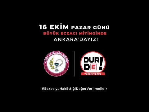Mesleğimiz için 16 Ekim’de Büyük Eczacı Mitingi’nde Ankara’da Buluşalım