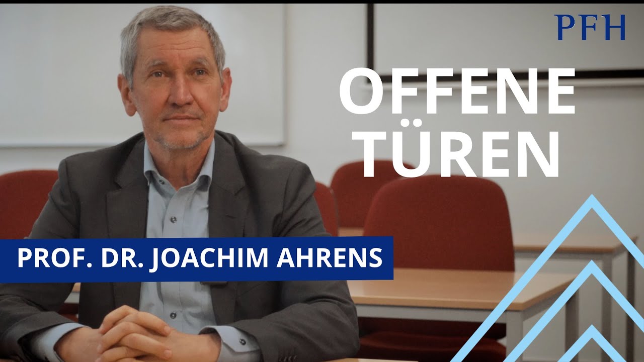Offene Türen statt Sprechstunden: Prof. Dr. Joachim Ahrens - YouTube