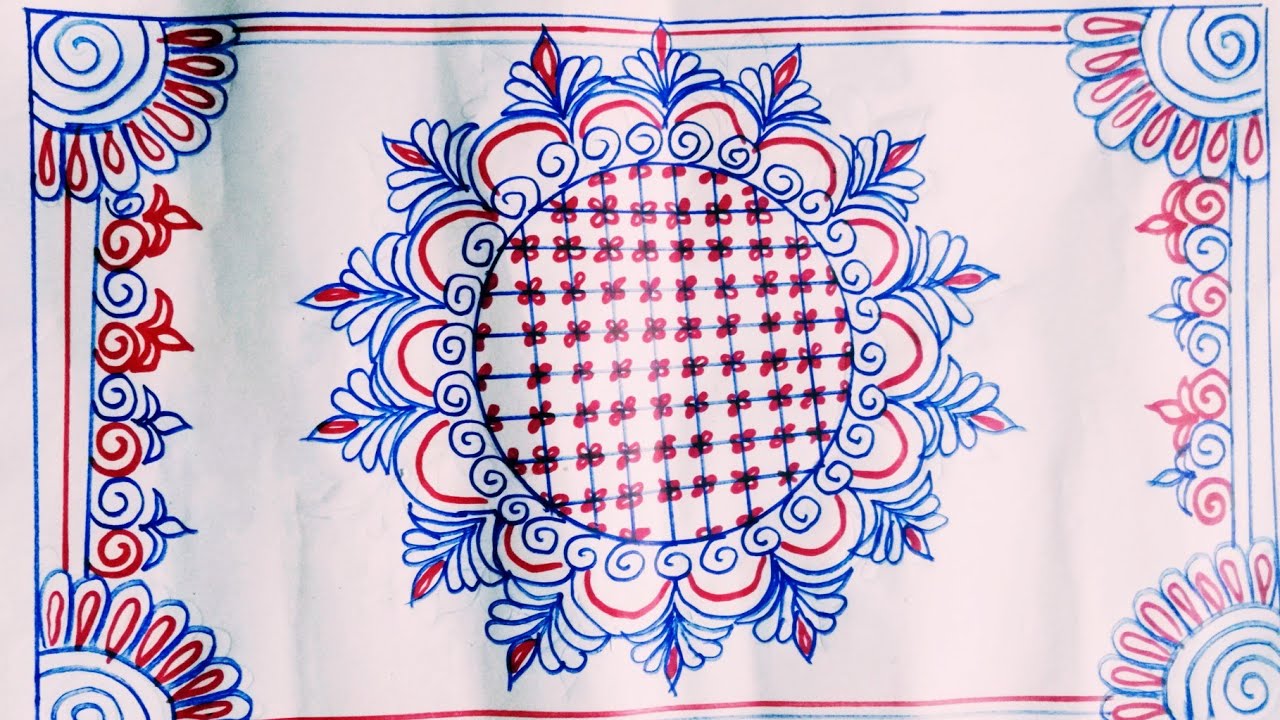 new nakshi kathar design drawing#nakshikanthadrawingdesign #art#drawing ...