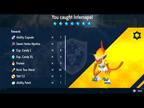 7 Star Infernape Tera Raid Pokemon Scarlet & Violet (difícil essa raid ...