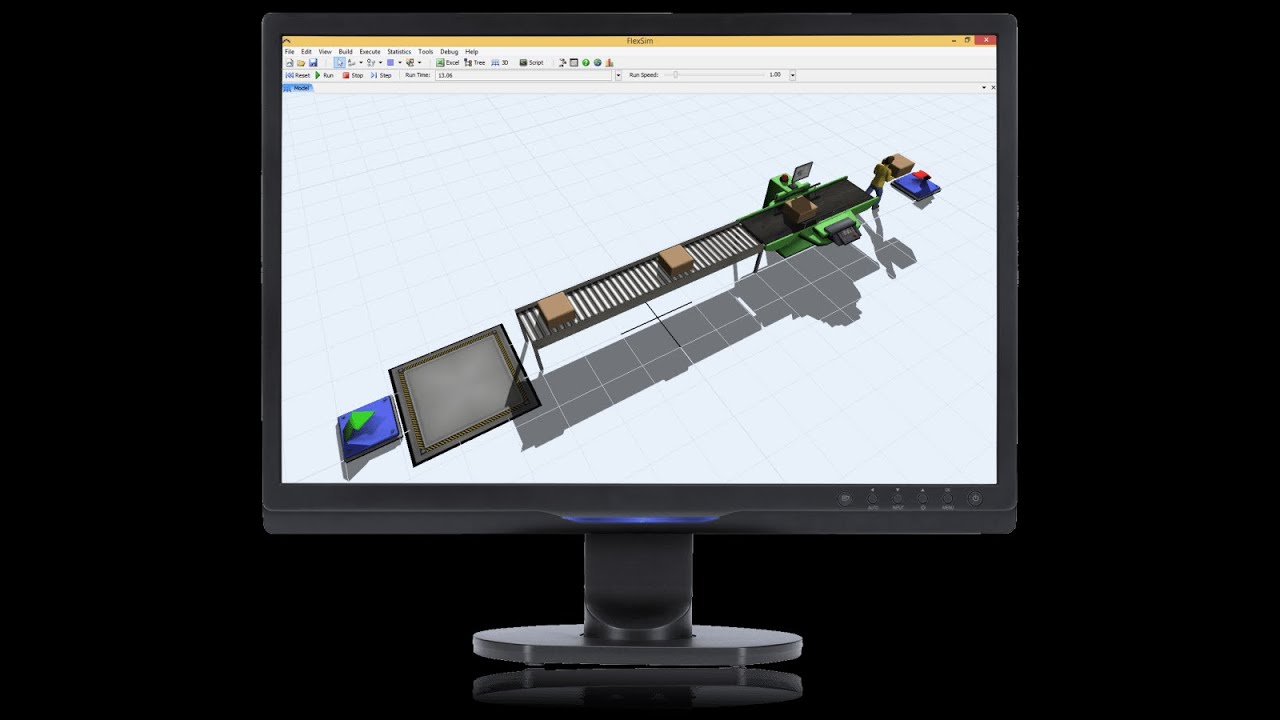 Flexsim 1 Modelo Básico - YouTube