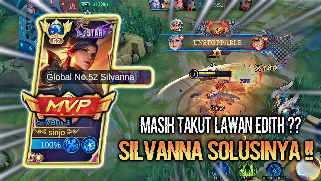 CARA LAWAN EDITH DI EXP LANE ‼️ | SILVANNA BEST BUILD 2023 | MOBILE ...