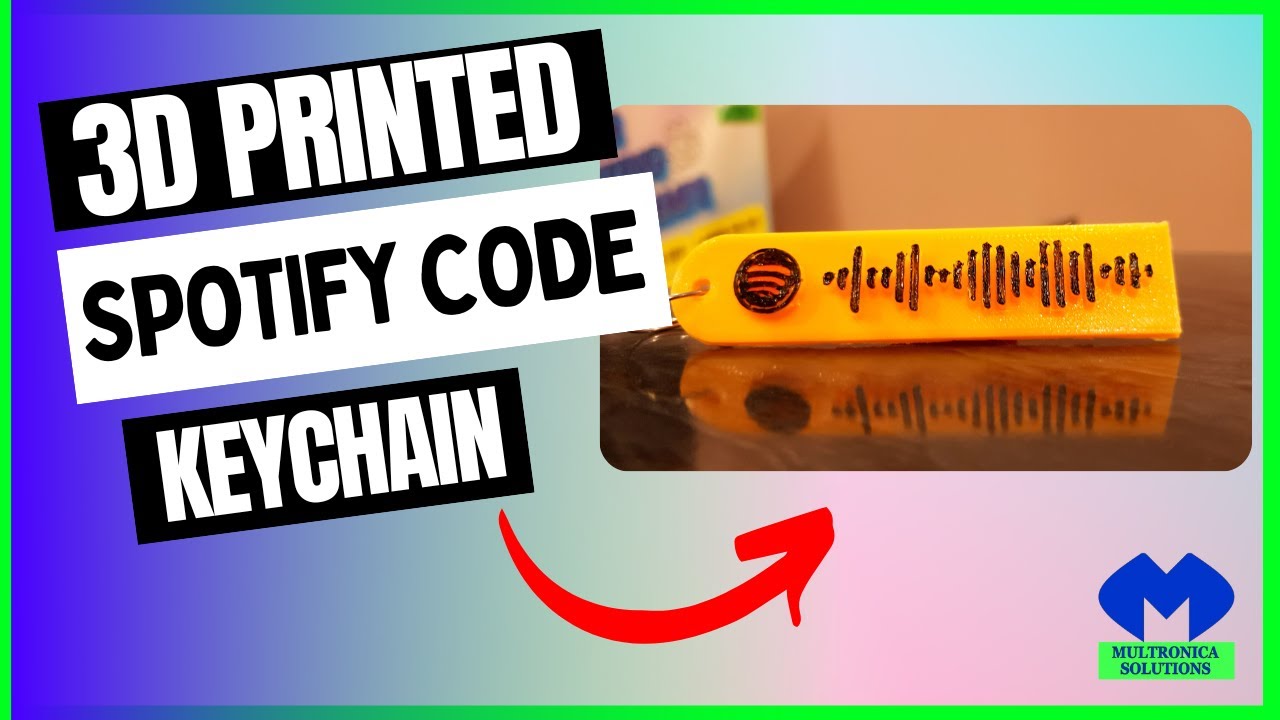 Making a 3D Printed Spotify Code Keychain - YouTube