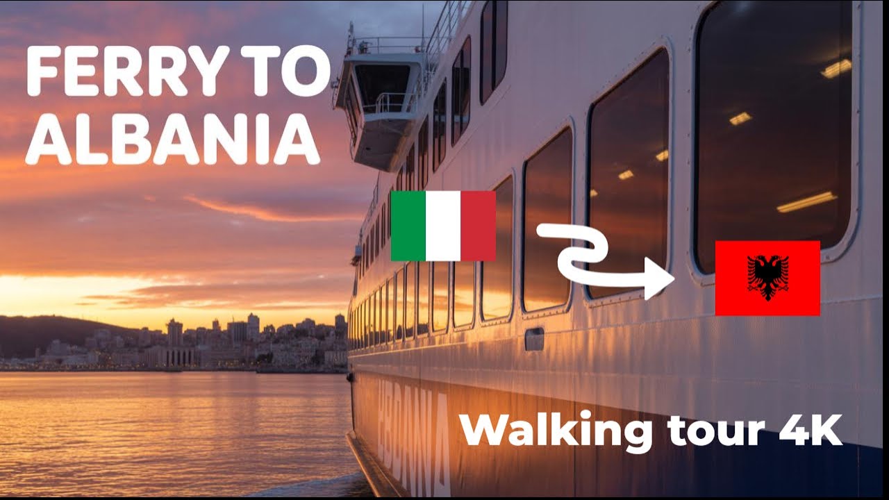 Discover the NIGHT FERRY from Bari to Durrës | 4K Walking Tour #travel ...