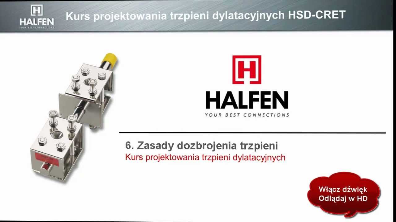 HALFEN Projektowanie trzpieni dylatacyjnych HSD-CRET cz.6 - YouTube
