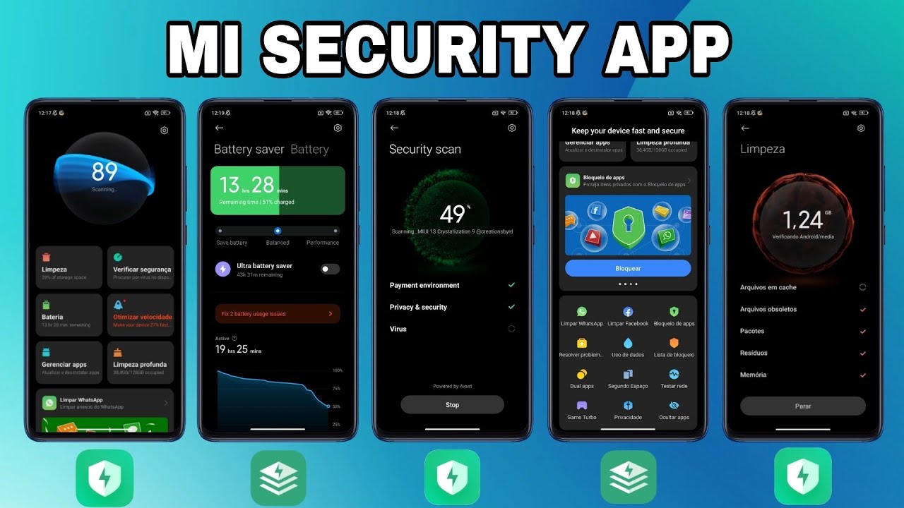 Liberado - Mi SECURITY APP - Desempenho e Segurança para Seu XIAOMI ...