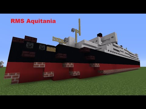 [OUTDATED] RMS Aquitania I Minecraft I 1:5 Scale Tutorial I My Design I ...