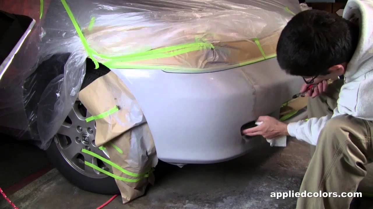 Professional Bumper Repair System Video 1. Part 4/5: Apply Base Coat ...
