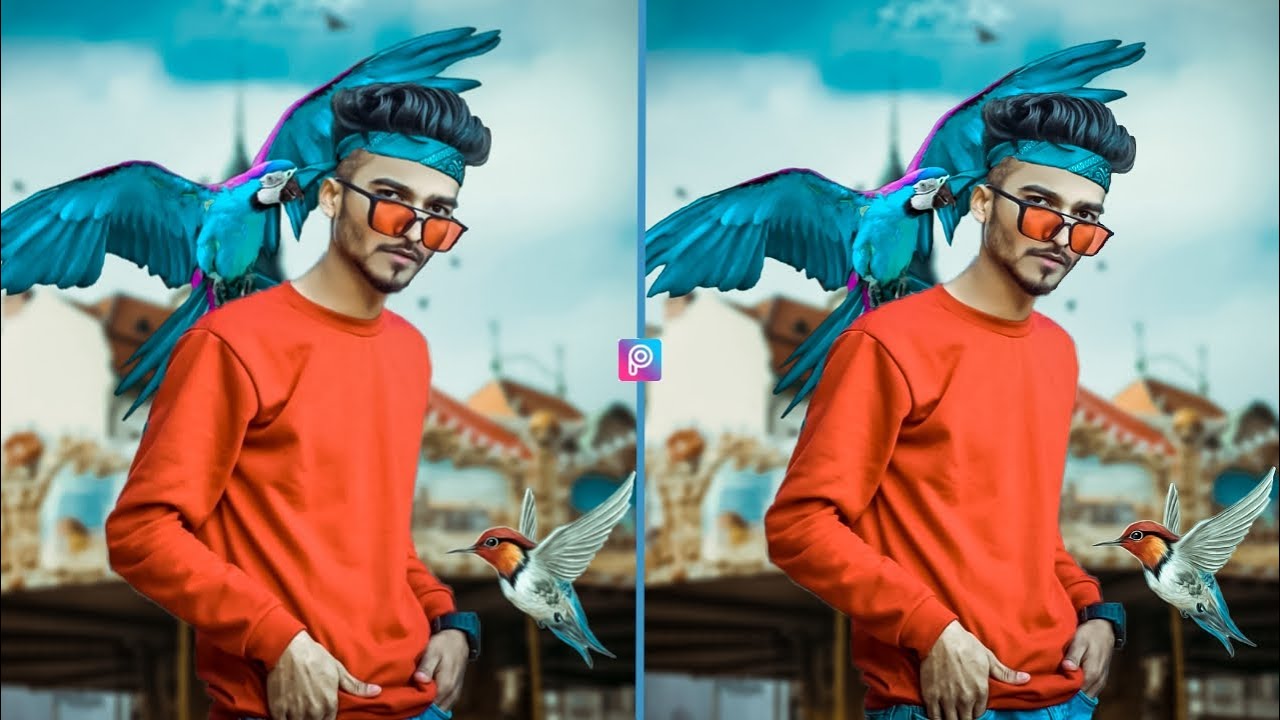 PicsArt-Colour Parrot Photo Editing Concept Step By Step in Hindi ...