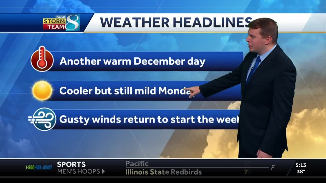 Iowa Weather: Another mild December Day - YouTube