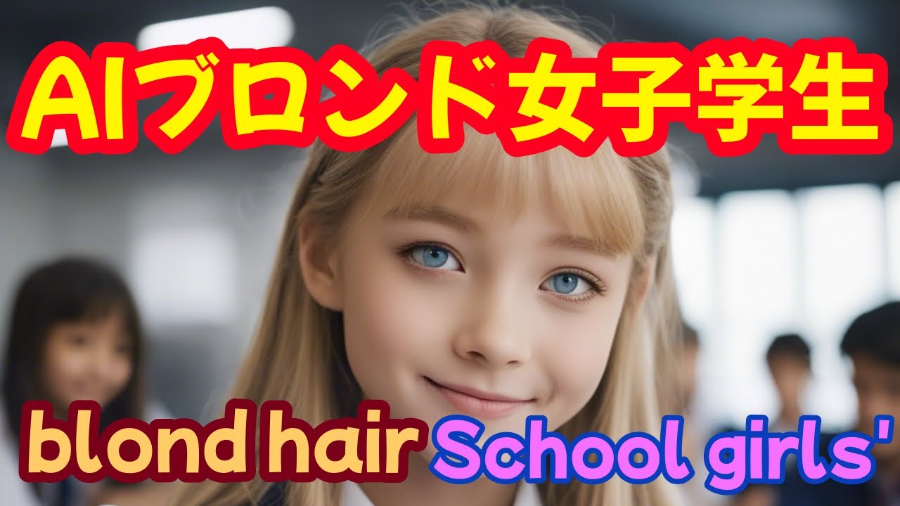 Ai生成ブロンド女子学生特集blond Hair School Girls Bgmbeni「粉雪」【jkjcjs】aigirls Sdxlver① Youtube