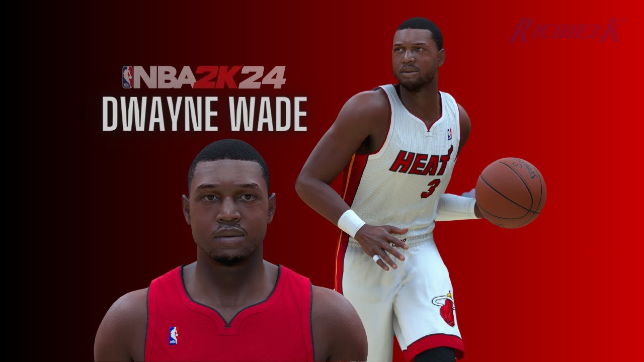 Dwayne Wade Face Creation NBA 2K24 - YouTube