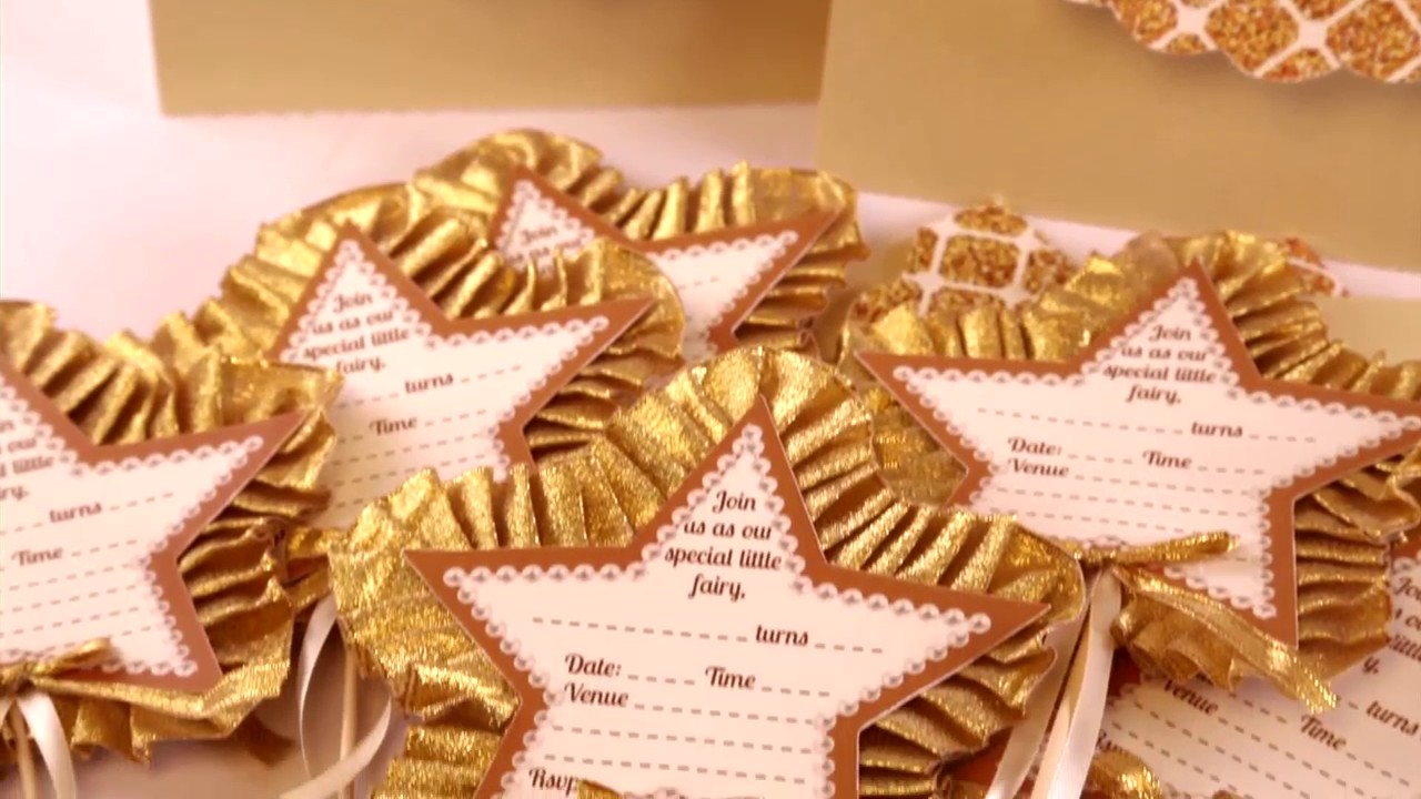 Fairy Wand Invitations by Crack of Dawn Crafts - YouTube