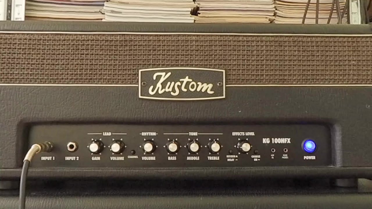 Kustom KG100HFX with KG412 cabinet clean channel with effects ...