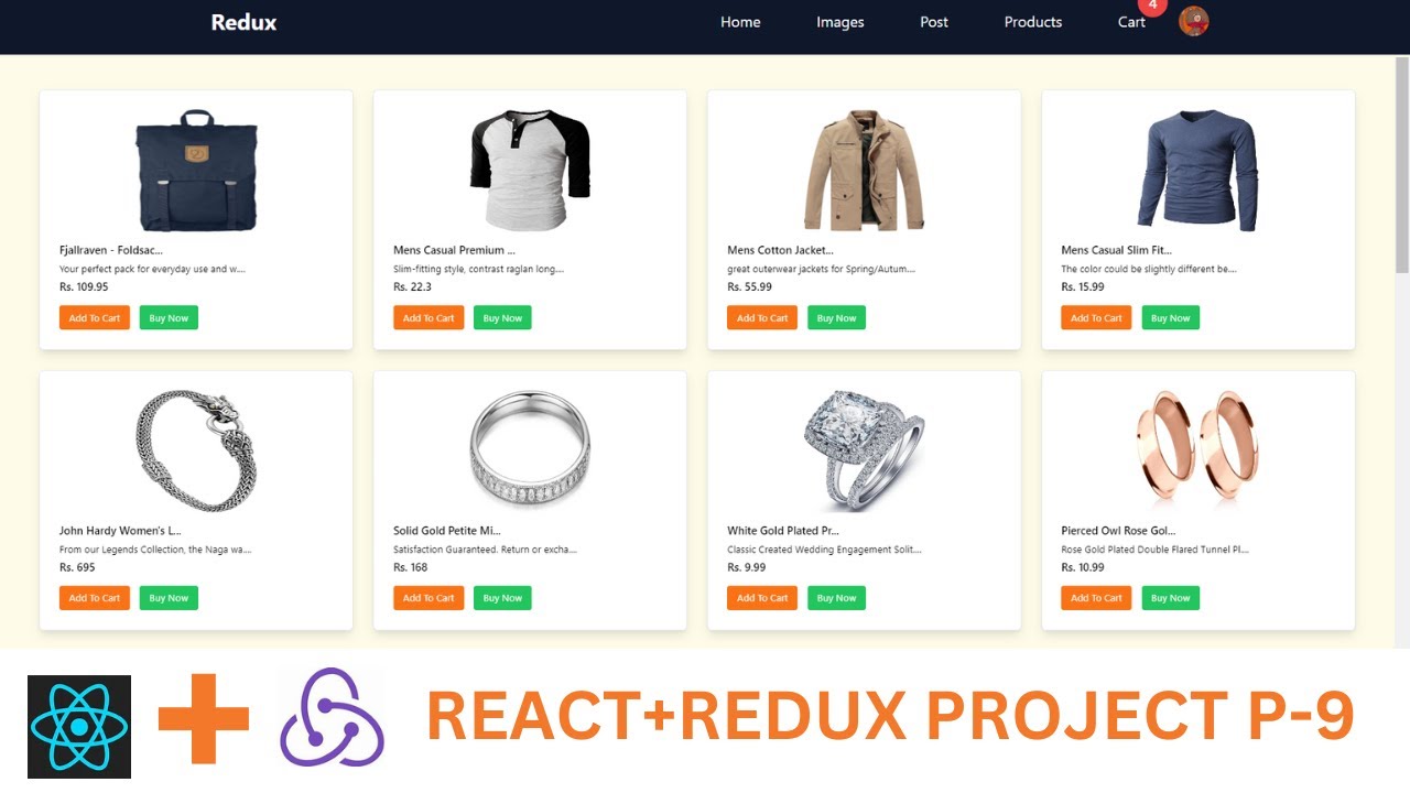 P 9 React Advance Projects Reactjs Redux React Redux Project