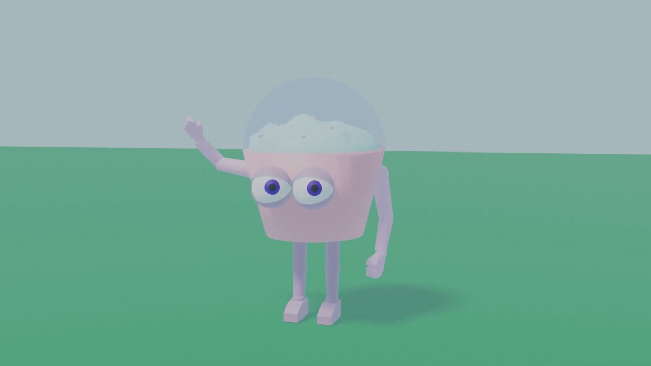 Looping Character Animation; Walking cupcake (Assignment) - YouTube