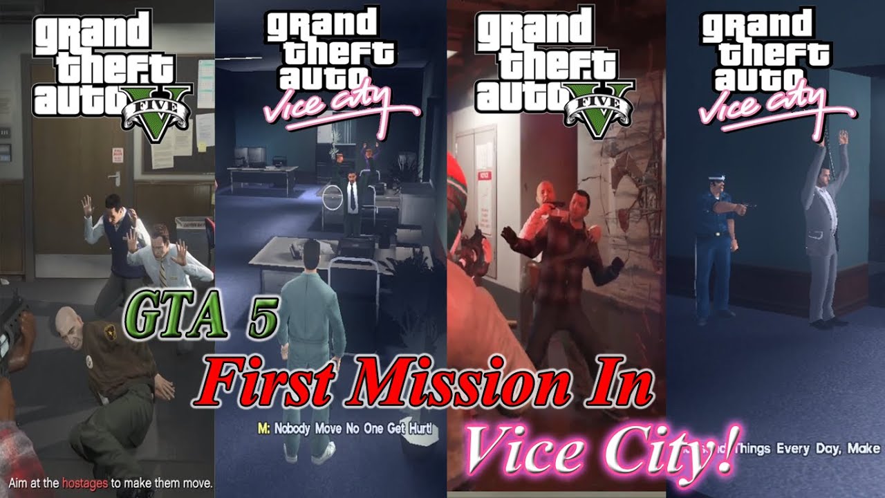 GTA 5 Prologue In GTA Vice City! - Bank Robbery | GTA Vice City MOD ...