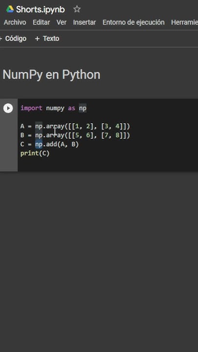 ¿Cómo hacer cálculos matemáticos avanzados con NumPy en Python rápidamente? 🔥 - YouTube