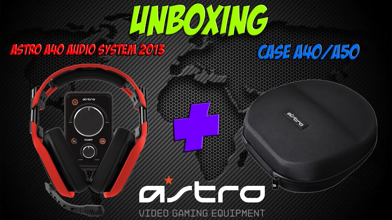 Unboxing | Astro A40 Audio System 2013 "RED Neon" (HEADSET & MIXAMP PRO ...