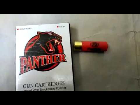 12 Gauge PS Panther Cartridge. - YouTube
