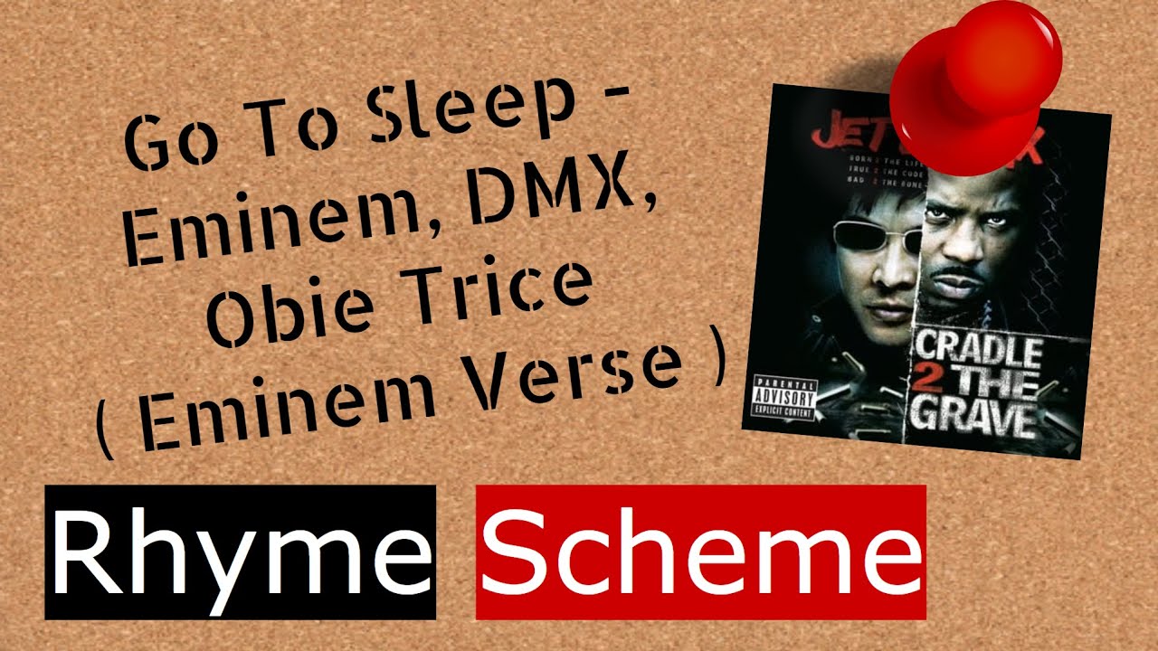Go To Sleep - Eminem's Verse ( Rhyme Scheme / Highlighted ) - YouTube