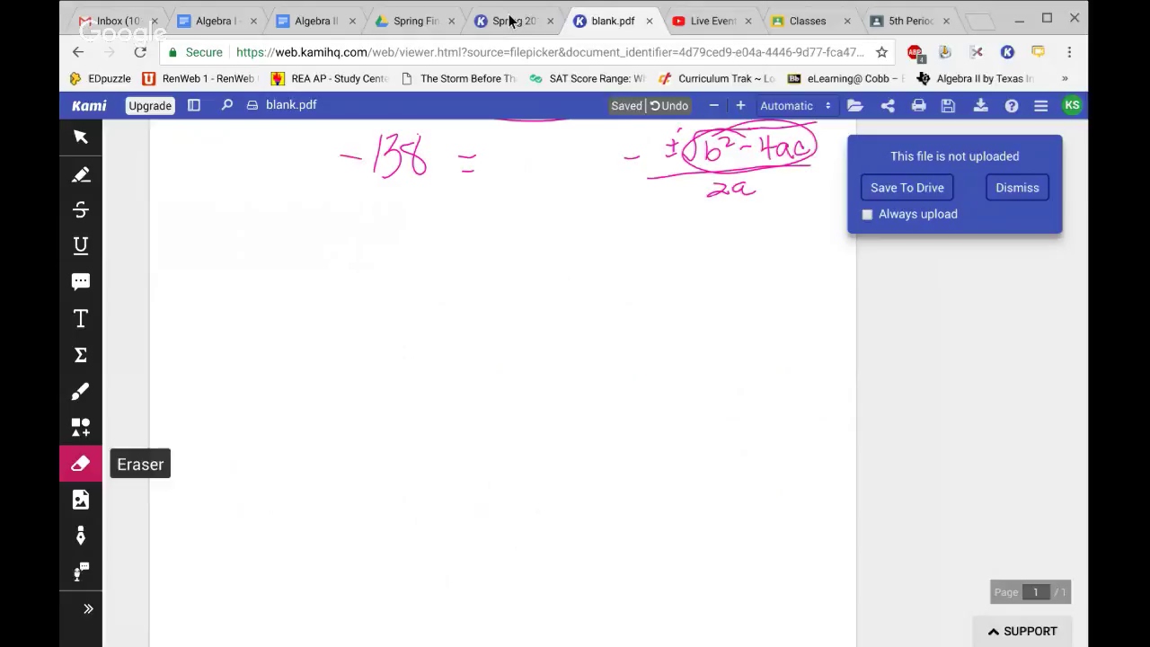 Math Lab - Algebra I - May 15, 2018 - YouTube