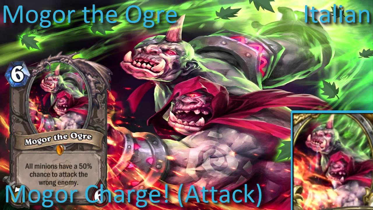 Mogor The Ogre card sounds in 12 languages -Hearthstone - YouTube