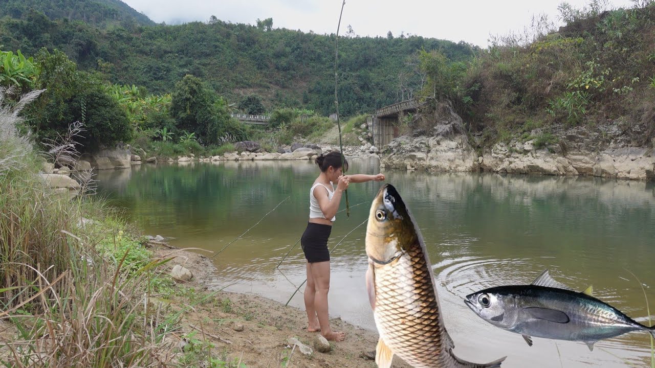 Fishing with Bamboo Rods: A Day in the Countryside - YouTube