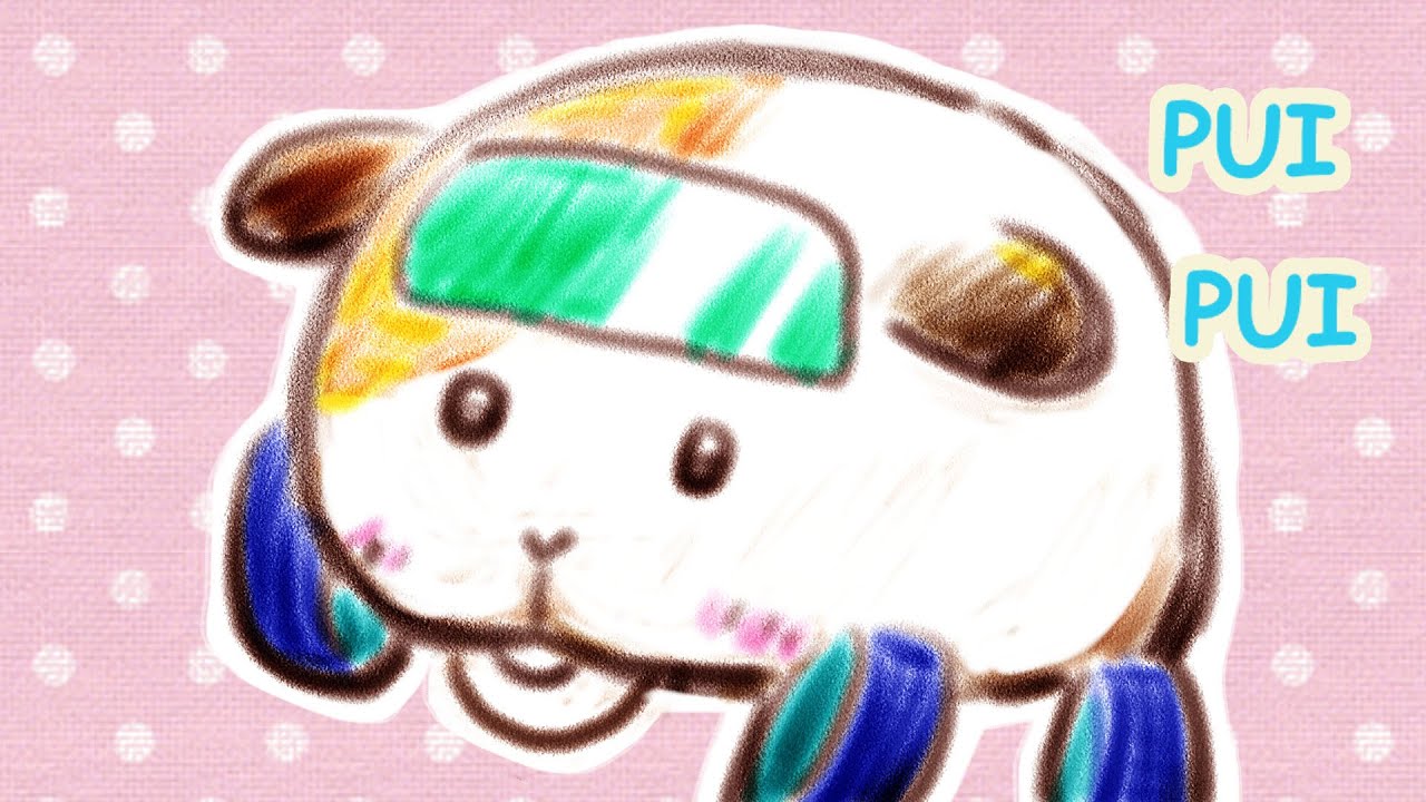 【PUI PUI】絵描き歌で簡単にキュートなモルカーを描いてみた★ Japan Very Popular Anime Molcar ...
