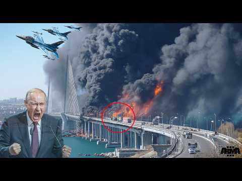 30 Dakika Önce F-16, 9 Tonluk Bombayı Atarak Kırım Köprüsü'nü Sonsuza Kadar Yok Etti!