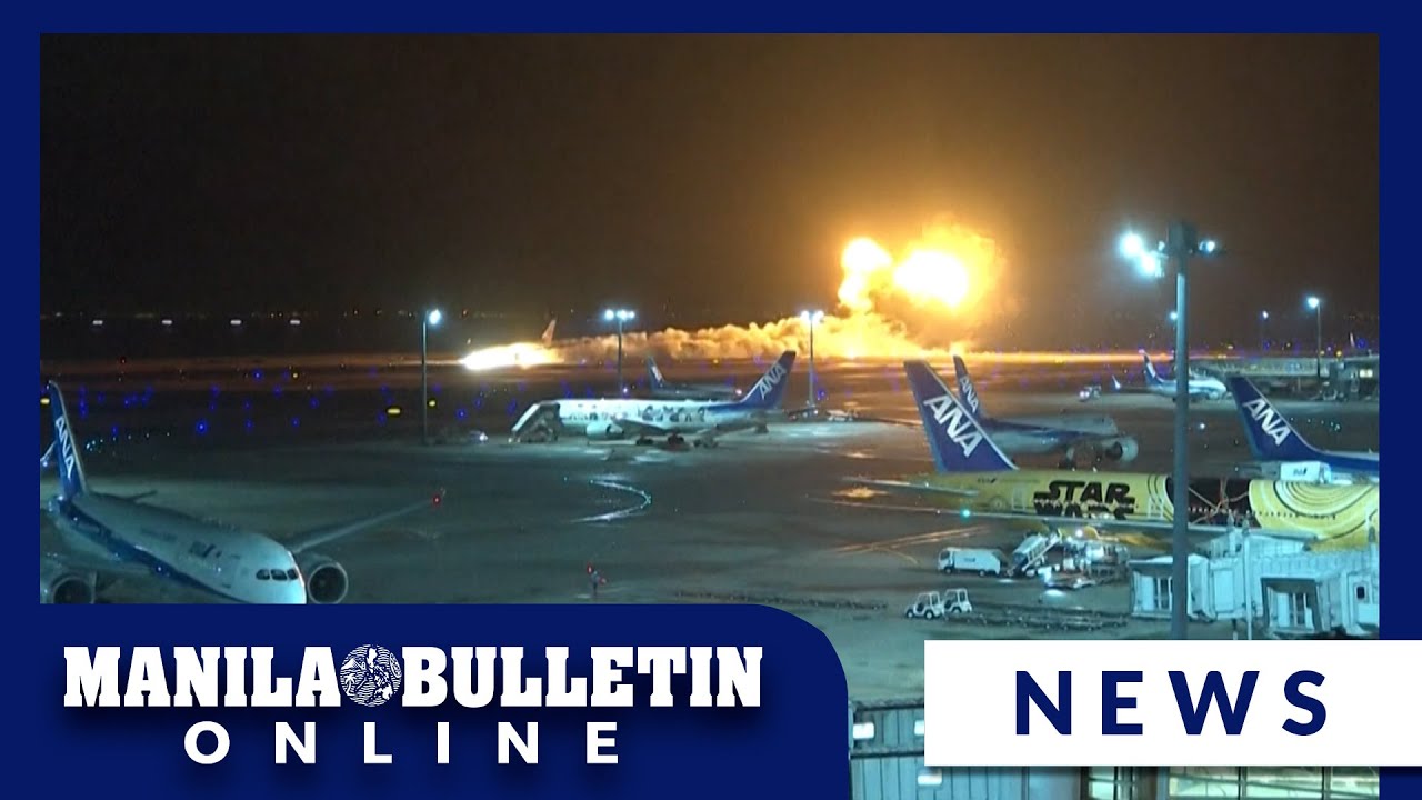 Five dead in Japan plane collision at Tokyo airport - YouTube