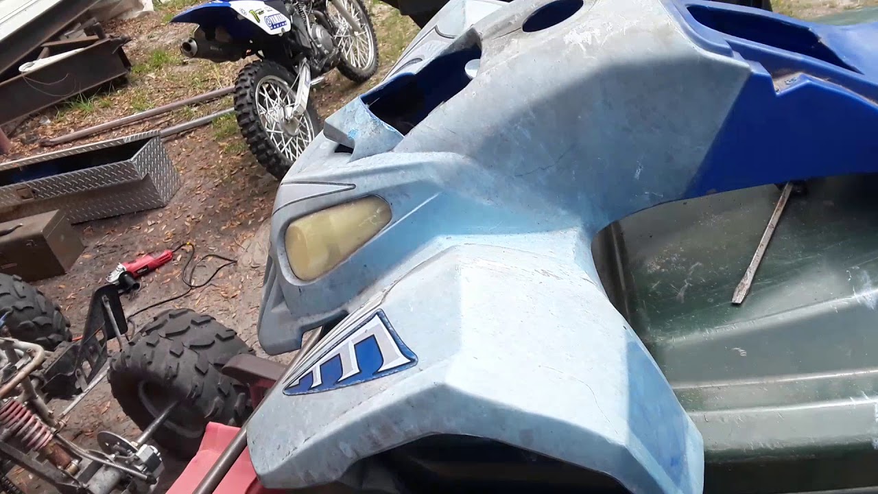 Lets get to paintimg the 212cc four wheeler project - YouTube