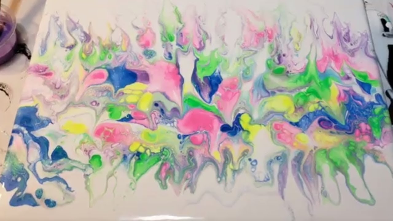Acrylic Pour Swipe with Silicone - YouTube
