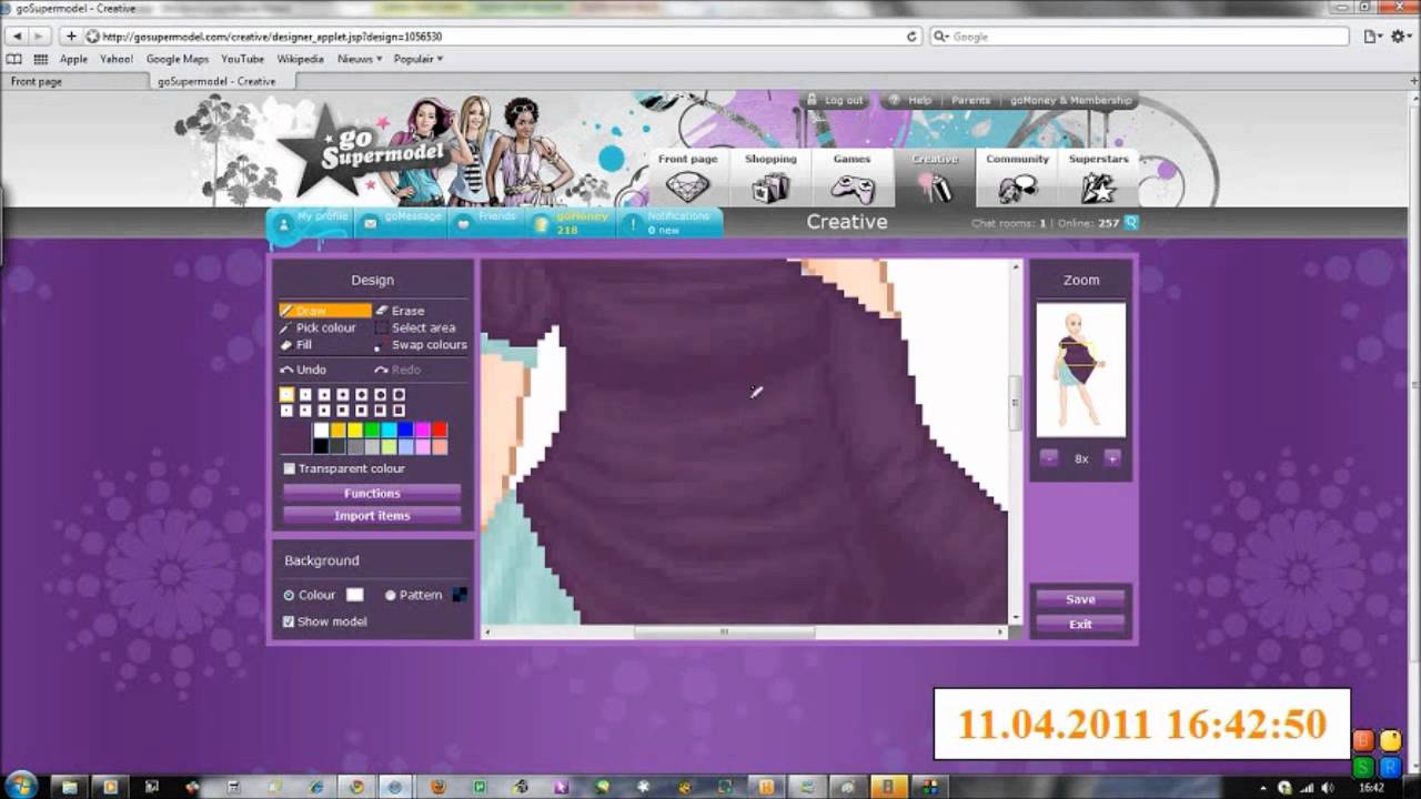 Design tutorial by .Andrea. @Cosmo goSupermodel - YouTube
