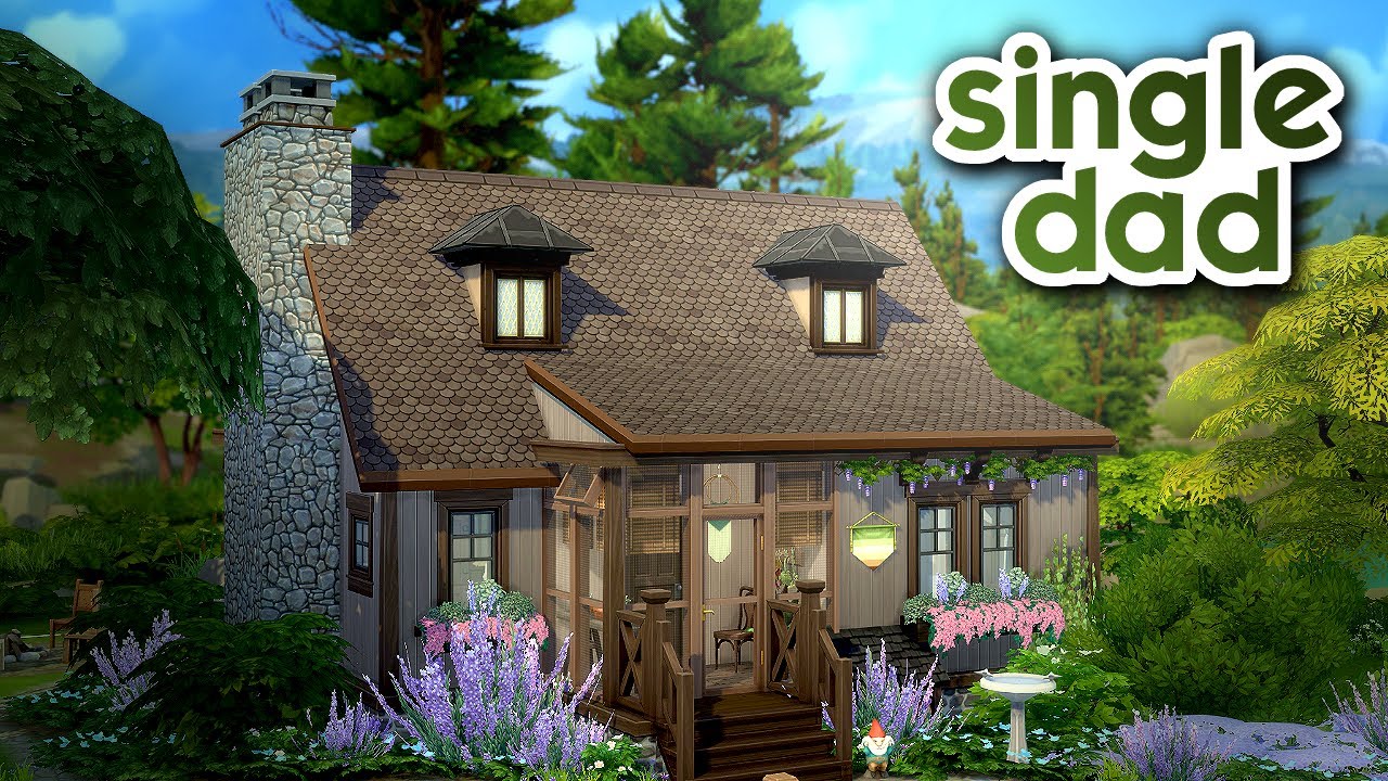 single dad teen son - the sims 4 speed build - YouTube