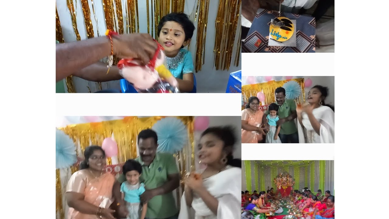 My cute little baby lisha||Birthday Celebration ||volg ||Laasya sisters ...