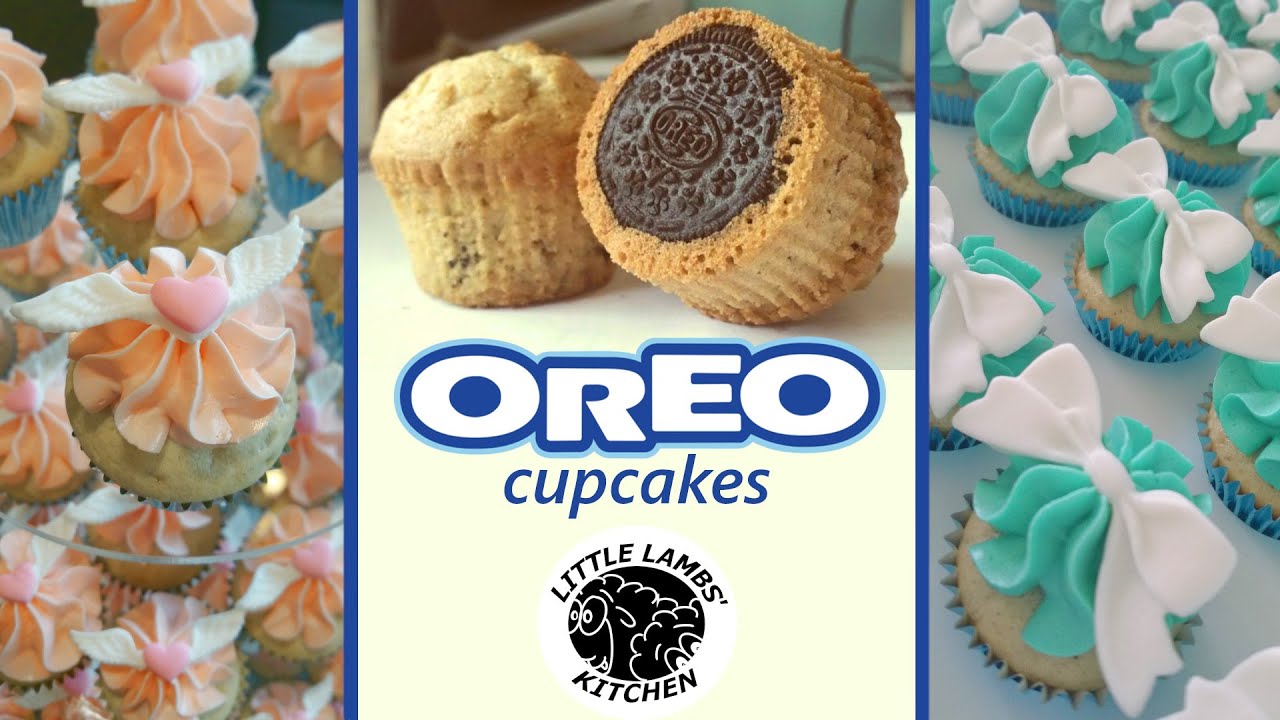 Recipe For Oreo Cupcakes With Oreo Base🧁 Mini & Muffin Size Cookies ...