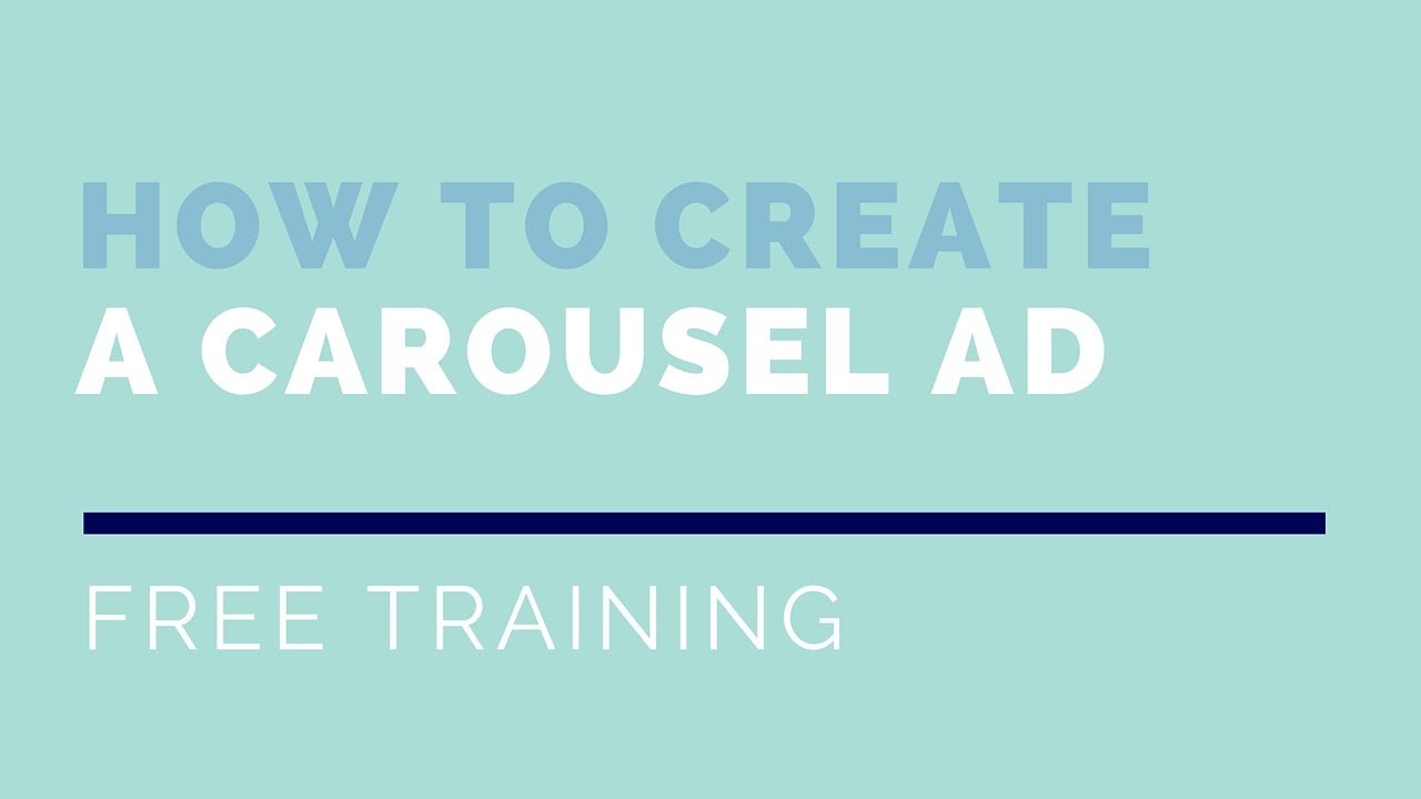 How To Create Carousel Ads - YouTube